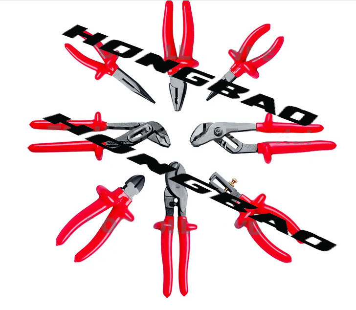 6 7 8" Combination Vde Plier Set 1000V Plastic Grip Handle AC ...