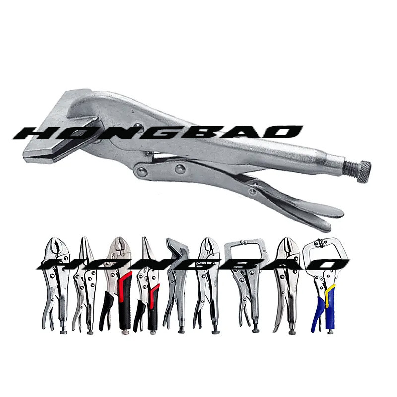 Flat Jaw Locking Pliers Sheet Metal Bend Form Crimping Vise Grip 8 10''